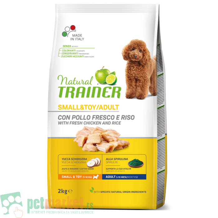 Trainer Natural: Hrana za odrasle pse malih rasa Mini Adult, Piletina