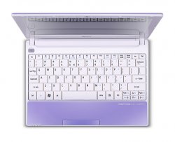 ACER netbook AOHAPPY-2Cuu, purple, Intel Atom N450, 10.1", 1GB, 160GB, WebCam, Card reader, Linpus