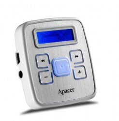 MP3 player APACER audio steno AU232, kapacitet 2GB, srebrne boje, AP2GAU232S-S