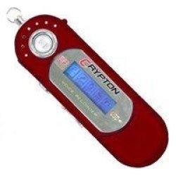 MP3 plejer CRYPTON URBAN, FM Tuner, USB Flash, Diktafon, 1GB, Crveni, CRYPMP3333R