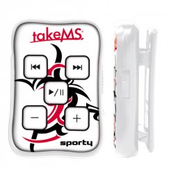 MP3 Player 2GB TakeMS SPORTY, bele boje, TMS2GMP3-SPORTY