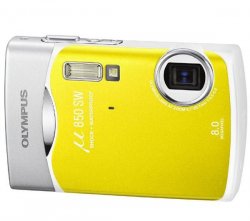 Digitalni fotoaparat OLYMPUS Mju 850 SW limun zute boje, 8 MegaPixela, 3xopticki zoom (N3112392)