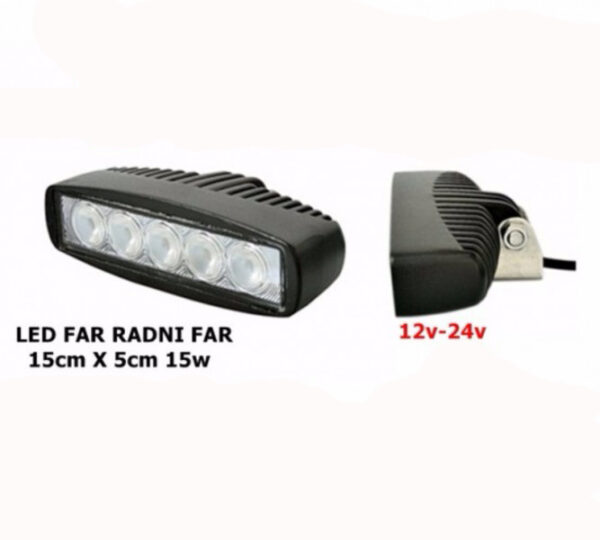 Led radni far 15w