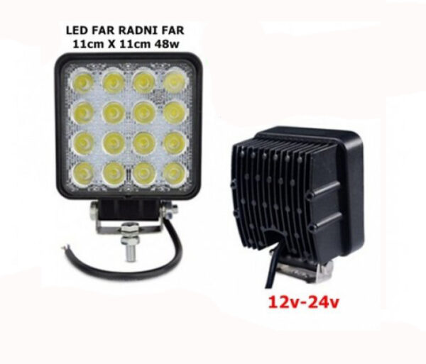 Led radni far 48w