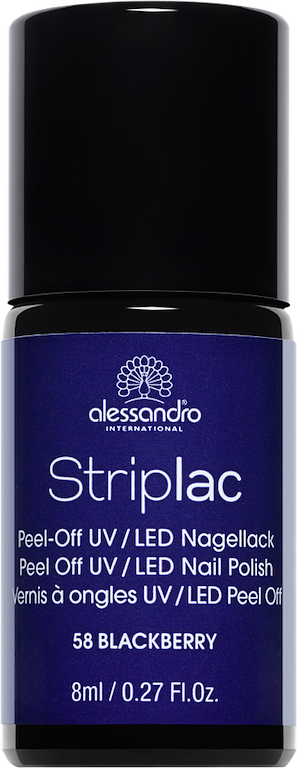 STRIPLAC NAIL POLISH 58 BLACK BERRY