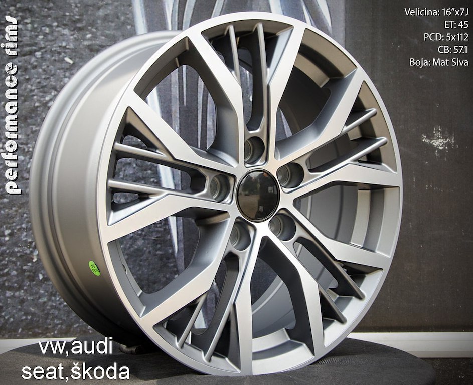 16 alufelne santjago 5x112/7jota/et 45/cb 57,1