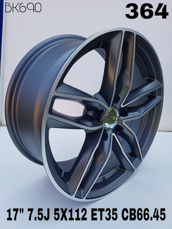 17 alufelne 5x112/7,5jota/et35/cb 66,45 za audi,vw,seat,skodu