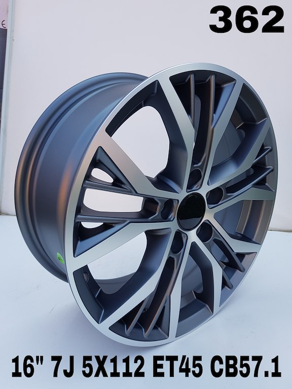 16 alufelne 5x112/7jota/et45,cb 57,1 za vw,audi,seat,skodu