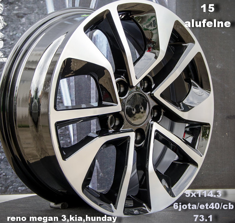 15 alufena 5x114,3/6jota/et40/cb 73,1 reno,kia,hunday