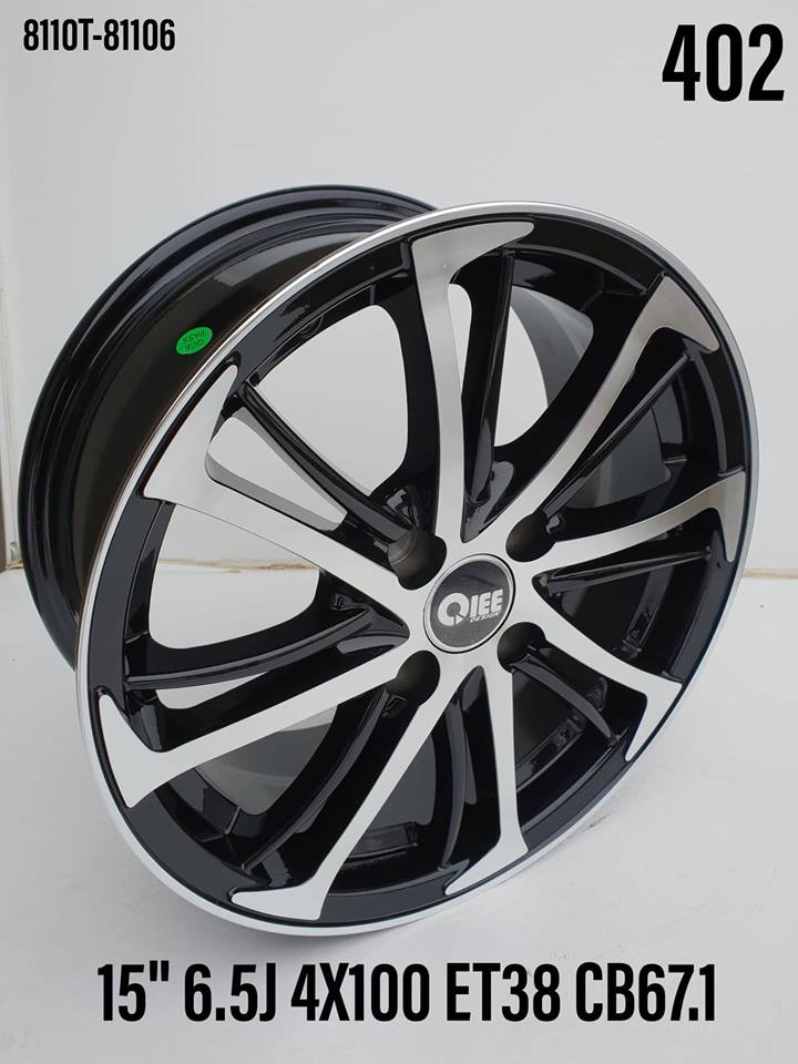 15 alufelne 4x100/6,5jota/et38/cb 67,1 za vw,seat,reno,opel,