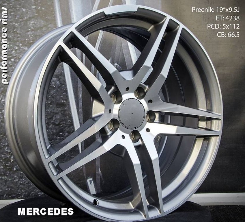 19 alufelne mercedes 5x112/9,5 jota/et 42,38/cb 66,5