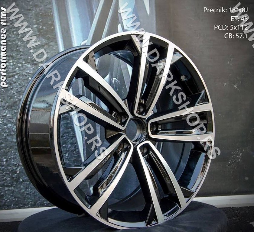 18 alufelne ,vw 5x112/8jota/et45/cb 57,1