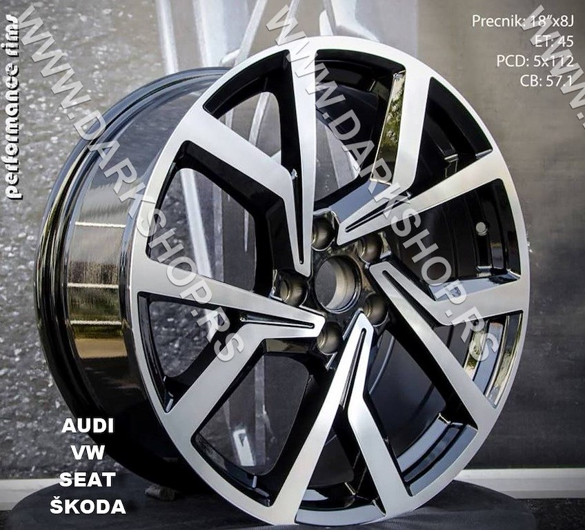 18 alufelne vw 5x112/8jota/et 45/cb 57,1