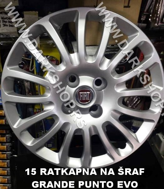 15 RATKAPNE FIAT GRANDE PUNTO EVO NA SRAF