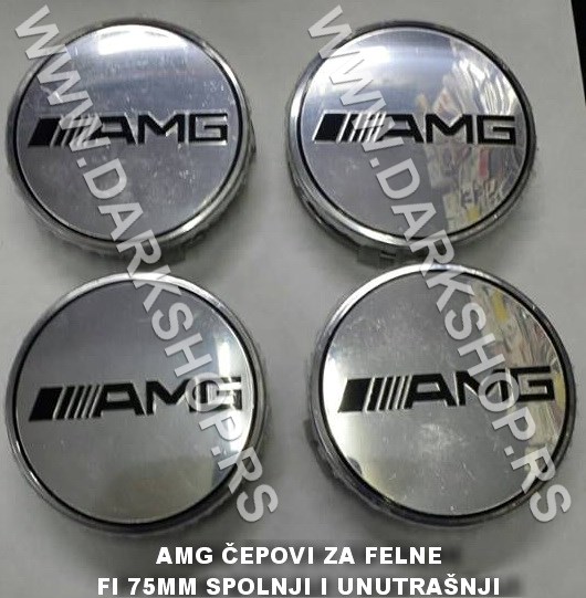 AMG CEPOVI ZA FELNE FI75MM