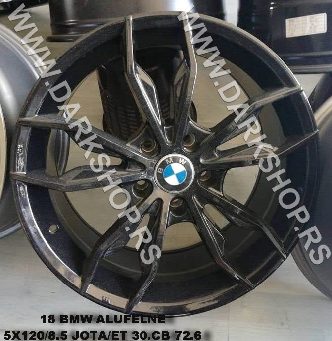 18 ALUFELNE BMW 5X120/8.5JOTA/ET30/CB 72.6 TRANSFORMERS BLACK