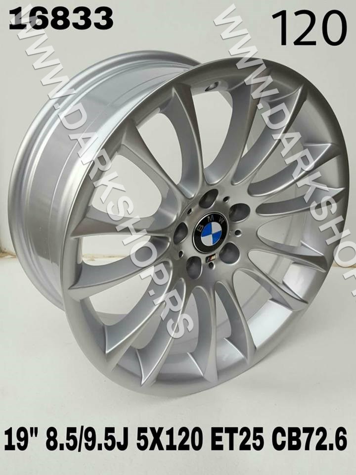 19 ALUFELENE BMW 5X120/8,5I 9,5 JOTA/ET25/CB 72,6