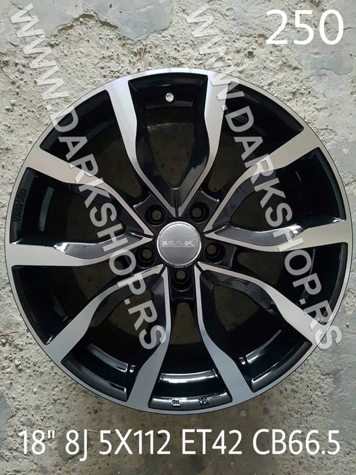 18 ALUFELNE 5X112/8 JOTA/ET 42/CB 66,5