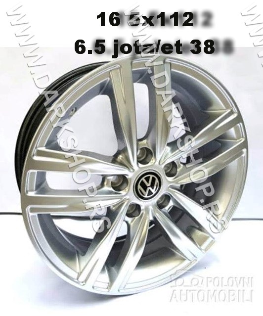 16 ALUFELNE 5X112/6.5 JOTA/ET38/CB 57.1 ZA VW,AUDI,SEAT,SKODU