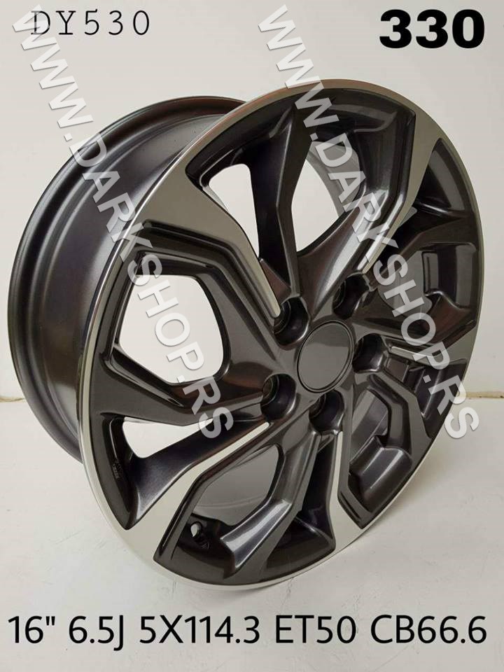 16 ALUFELNE 5X114,3/6,5 JOTA/ET50/CB 66,6