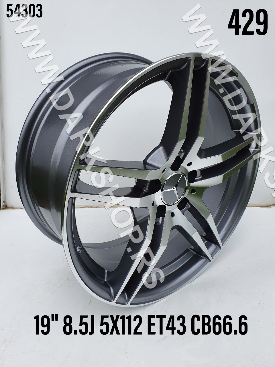 19 ALUFELNE MERCEDES 5X112/8,5 I 9,5 JOTA/ET 42/CB 66,6