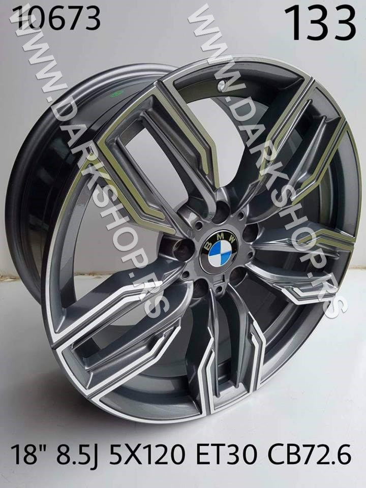 18 ALUFELNE 5X120/8,5 JOTA/ET 30/CB 72,6 GUN METAL SVETLO SIVA