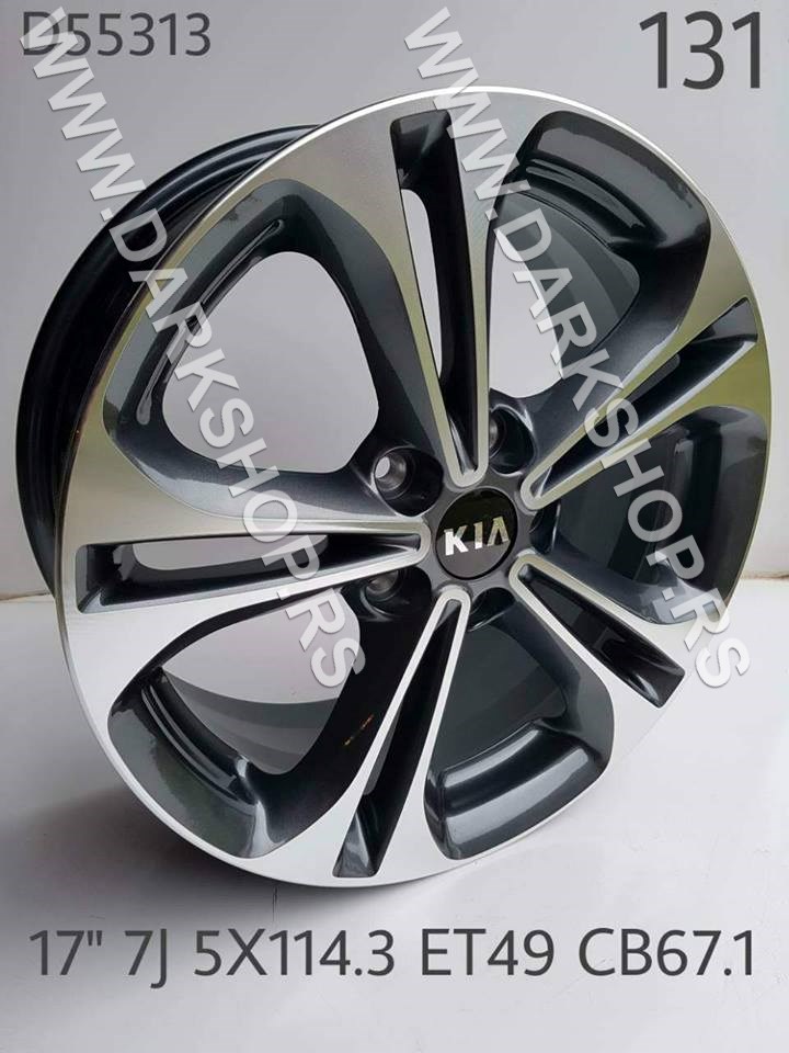 17 ALUFELNE 5X114,3/7JOTA/ET 49/CB 67,1 ZA HUNDAY,KIA,MAZDU,RENO