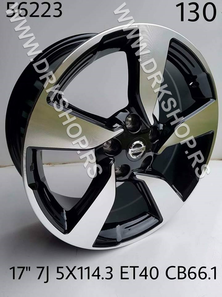 17 ALUFELNE 5X114,3/7JOTA/ET 40/CB 66,1 ZA NISSAN,SUZUKI,RENO