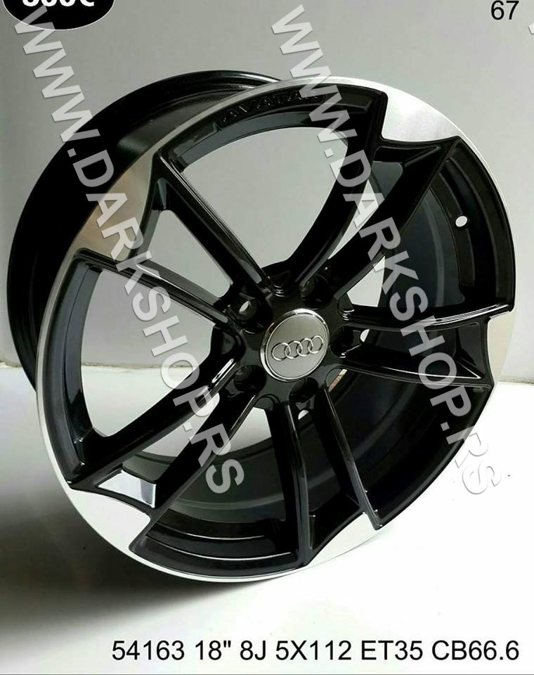 18 ALUFELNE ROTOR 5X112/8 JOTA/ET 35,CB 66,6. ZA:AUDI,SEAT,S