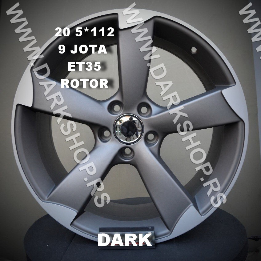 20 ALUFELNE 5X112/9 JOTA/ET35/CB 57,1 ZA AUDI,VW,SEAT,SKODU