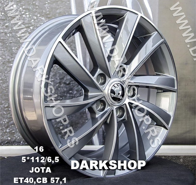 16 ALUFELNE /5X112/6,5 JOTA/ET40 /CB 57,1 ZA AUDI,VW,SEAT,SKODU