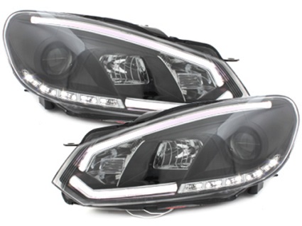 Devil Eye farovi GOLF 6 BLACK 09-UP LED TUBE !!!