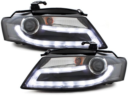 AUDI A4 DEVILEYES LEDTUBE FAROVI/HROM,BLACK OD 08-12