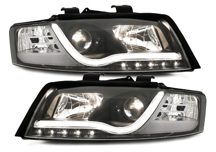 AUDI A4 DEVILEYES FAROVI LEDTUBE BLACK OD 01-04