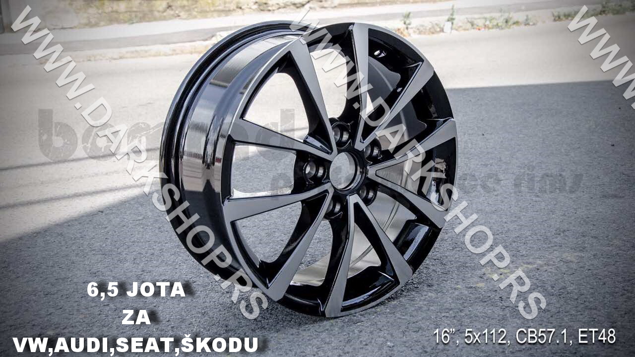 16 ALUFELNE 5X112/6,5 JOTA/ET 48,CB 57,1 ZA AUDI,VW,SEAT,SKODU