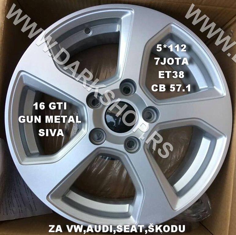 16 ALUFELNE /5X112/7 JOTA/ET38 /CB 57,1 ZA AUDI,VW,SEAT,SKODU