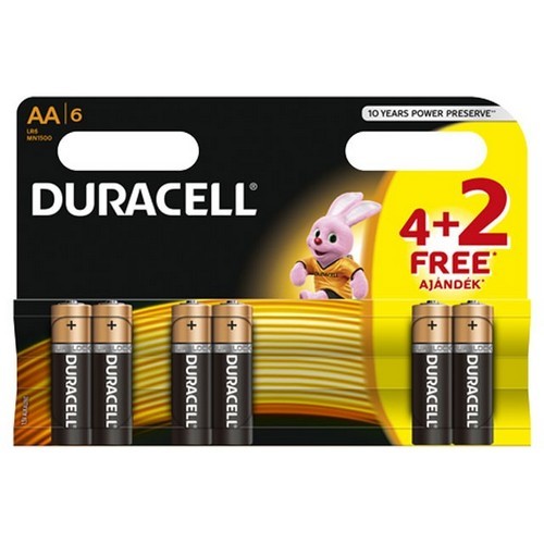 DURACELL BASIC LR6 4+2 1.5V ALKALNA BATERIJA