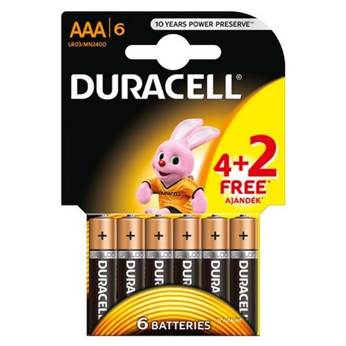 DURACELL BASIC LR03 4+2 1.5V ALKALNA BATERIJA