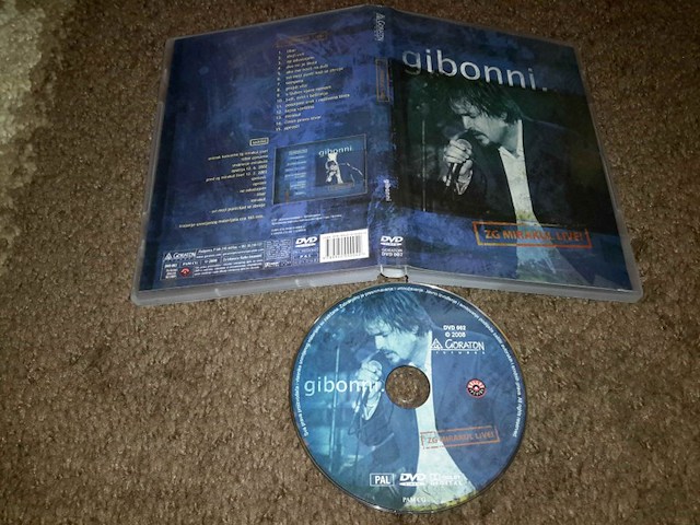 Gibonni - ZG Mirakul live DVD , ORIGINAL