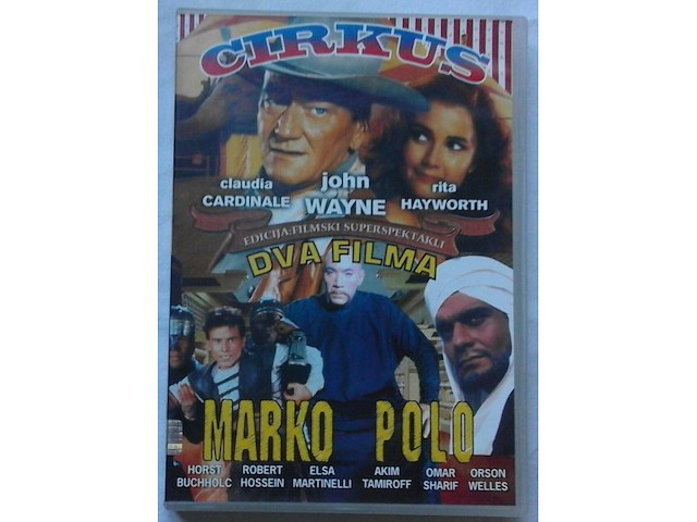 CIRKUS  /  MARKO  POLO   ( 2 Filma na DVD )