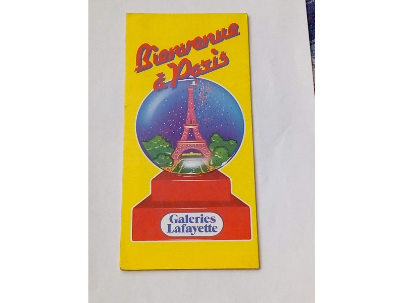 Vodic - Brosura - Karta Grada - Pariz - Francuska -