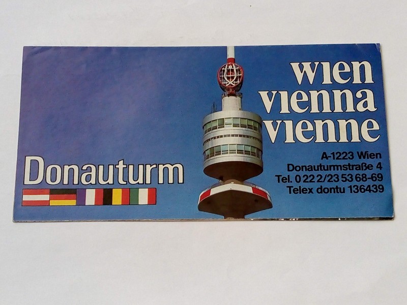 Vodic - Brosura - Donauturm - Wien - Austrija -