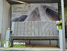 Klupa od deking dasaka urbana oprema novi sad