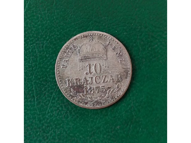 10 KRAJCZAR 1875 K.B. srebro