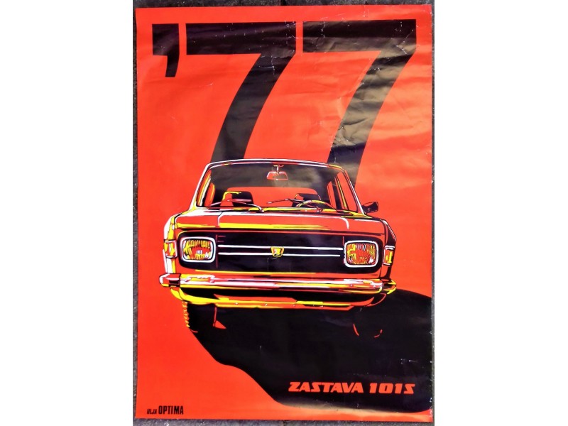 Zatava 101 originalni reklamni plakat iz 1977