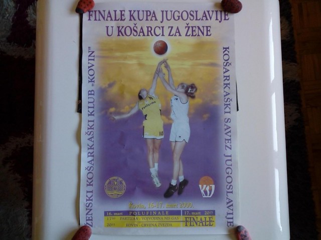 Plakat Finale Kupa Jugoslavije u košarci za žene 2000.