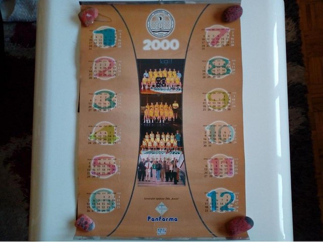 Kalendar plakat za 2000 god. ŽKK `Kovin
