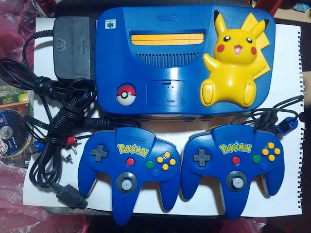 nintendo 64 Pokemon Pikachu komplet