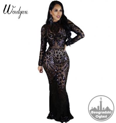 Elegantne haljine WENDYWU sa sljokicama S,M,L,XL