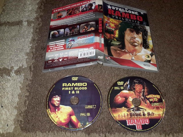 Rambo trilogija 2DVDa